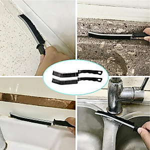 Gap Cleaning Brush Tool,7pcs Hand-held Groove Gap Cleaning Tools,Bathroom Kitchen Edge Corner Grout Cleaning Brushes, Sliding Door or Window Brush.