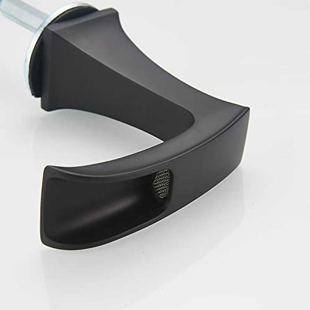 Bathfinesse 3 Hole Widespread Bathroom Faucet Two Handle 8 Inch Matte Black Bathroom Sink Faucets & Parts with Pop Up Drain Assembly Deck Mount Lacquer Vanity Stylish Modern Supply Hose Lead-Free