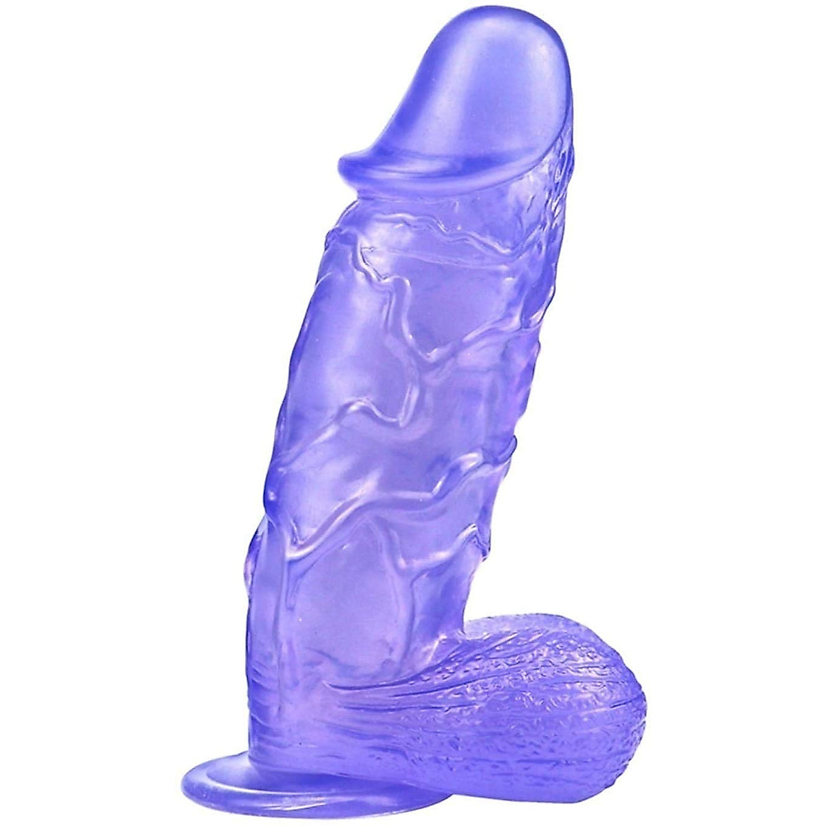 10.1 inches Hidden Packing Silicone Suction Cup Realistic Classic Dick Wand with Strong Suction Cups for Men and Women or Men's and Women's Games-A7