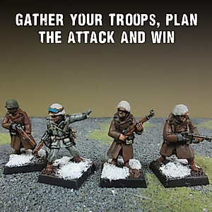 Wargames Delivered - US Army Veterans Squad (Winter) - 28mm Miniatures Includes 10 Metal Infantry in Winter Gear, Supported Group with Digital Bundle - Action Figures Model Kit by Warlord Games