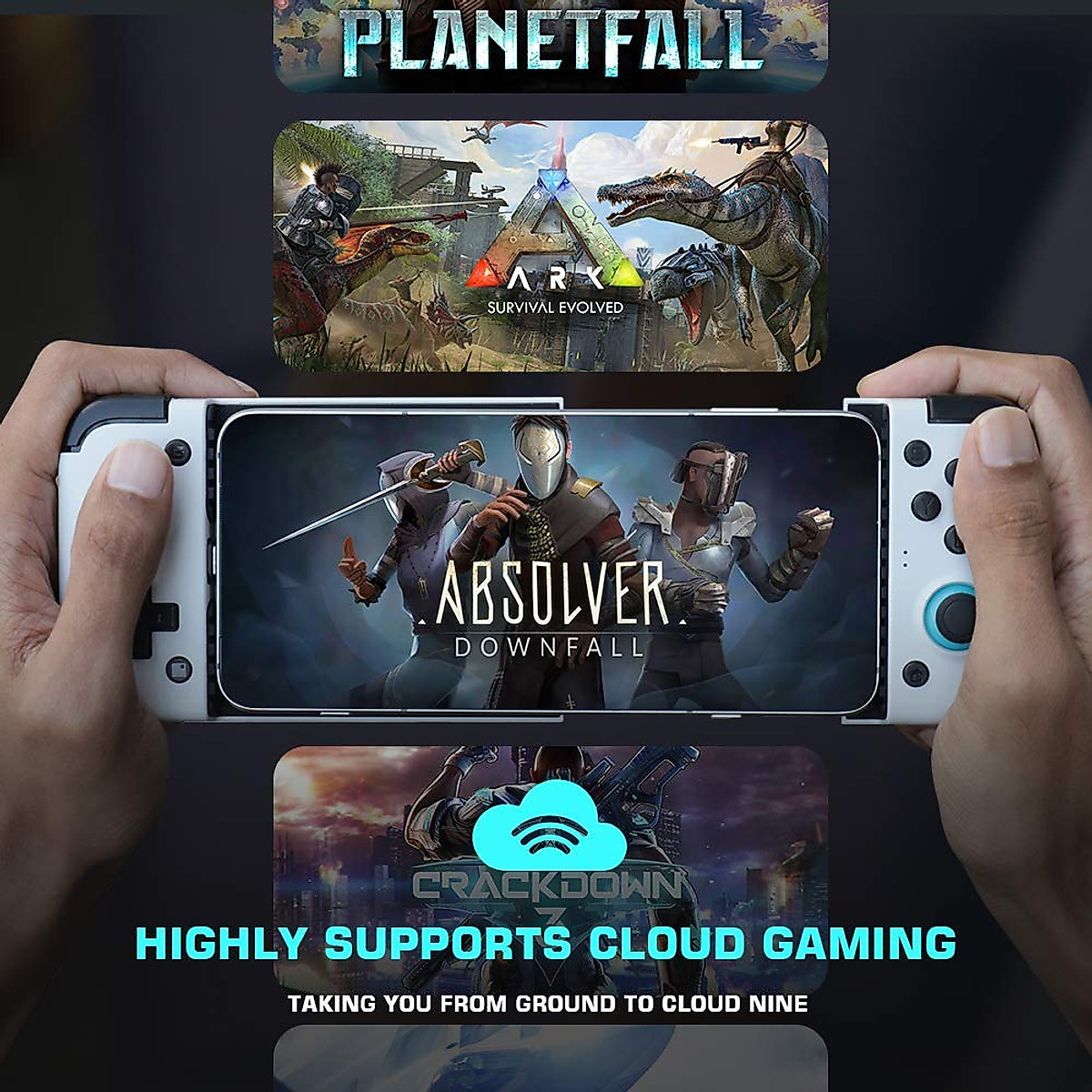 GameSir 2021 Version X2 Type-C Mobile Game Controller for Android Phone (Max 173mm) Xbox Cloud Gaming Google Stadia, 51° Movable Type-C Plug and Play E-Sports Gamepad, with Controller Bag