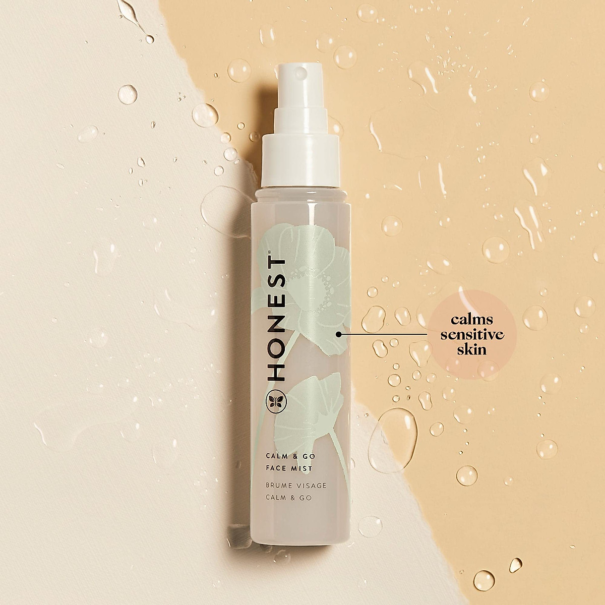 Honest Beauty Cooling Calm + Go Face Mist for Sensitive Skin | Pro-Vitamin B5 + Calming Phyto-Blend | EWG Verified, Vegan + Cruelty Free | 3.3 fl oz