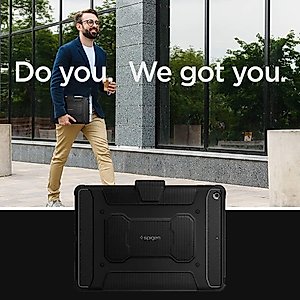 Spigen Rugged Armor Pro Designed for iPad 10.2 Case, iPad 9th Generation Case (2021) / iPad 8th Generation Case (2020) / iPad 7th Generation Case (2019) with Pencil Holder - Black