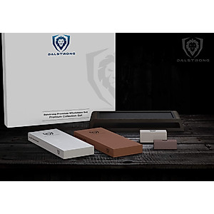 Dalstrong The Shogun Series Santoku Knife 5" Bundled with Premium Whetstone Kit (#1000/#6000 Grit)