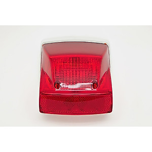 OEM Vespa Rear Tail Light Compatible with Vespa PX 80-200 583081, 58269R (bulbs incl. Red)
