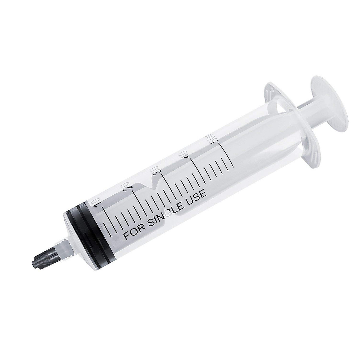 Gejoy 250 Pack Syringe Tip Caps Dispensing Needle Tip Cap (Black)