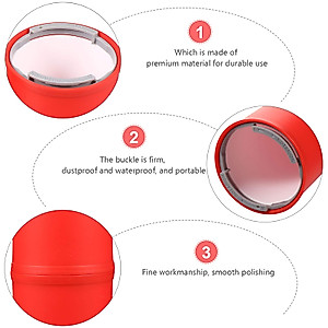 MILISTEN Toothbrush Covers Travel Toothbrush Case, Portable Toothbrush Holder, Toothpaste Cup Holder for Trips and Daily Use, Red Toothbrush Container