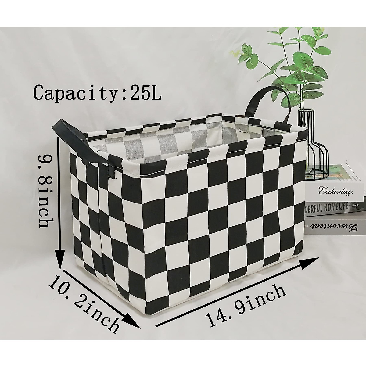 MAIZMZ Rectangular Storage Basket Collapsible Organizer Bin Waterproof Toy Box for Organizing Home/Dorm/Kitchen/Pet/Office/Closet/Shelf/Gift Baskets