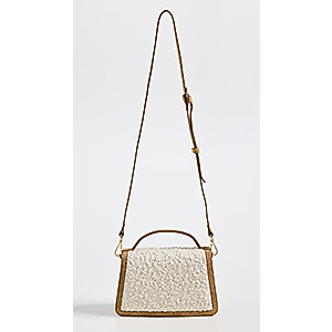 FRAME Women's Le Signature Small Top Handle Bag, Off White Multi, One Size
