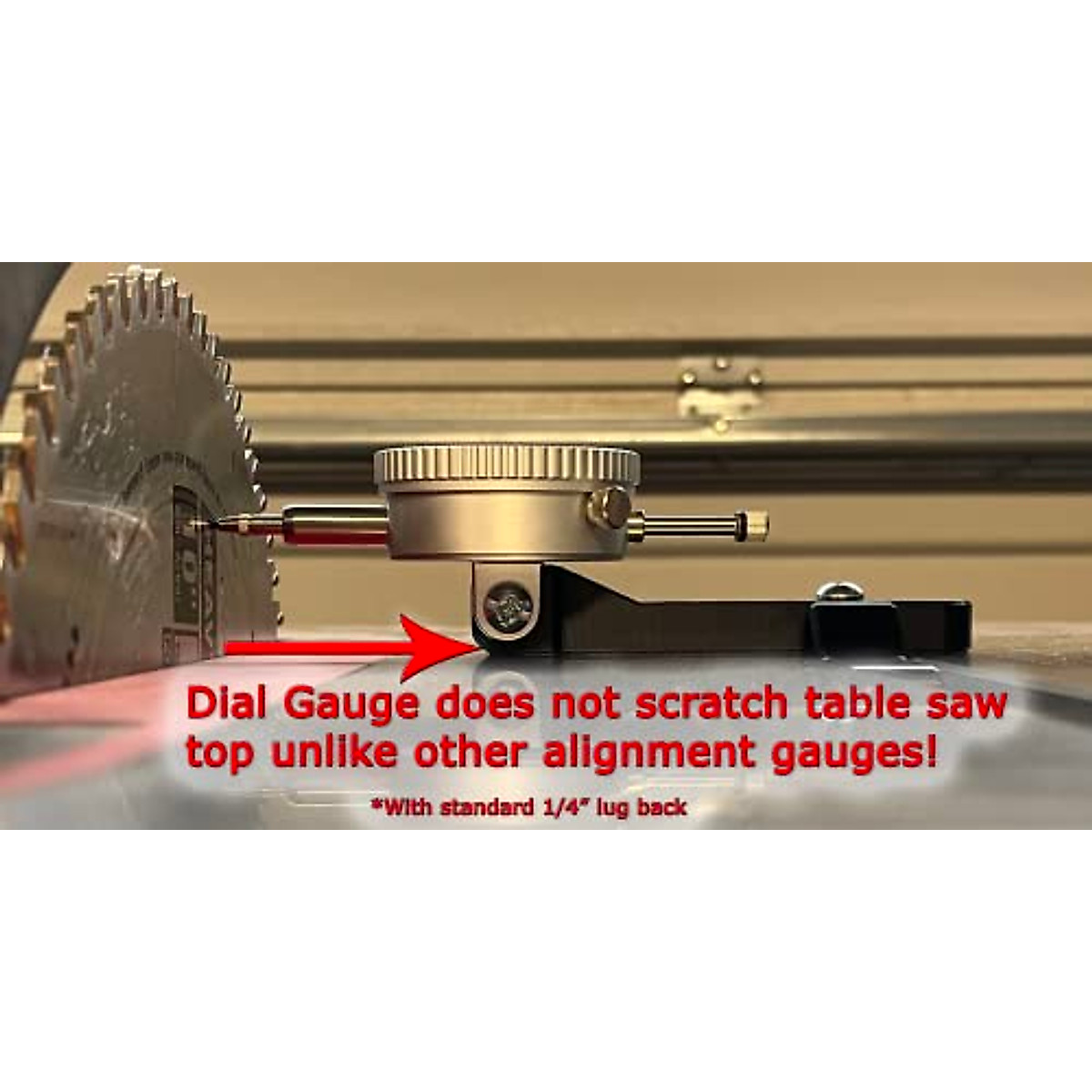 Table Saw Alignment Gauge Without Dial Indicator - Calibrate and Align Your Blade & Fence - Eliminate Burn Marks and Reduce Kickback!