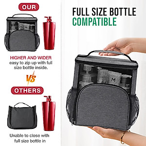 BINSUNS Portable Shower Caddy, Hanging Toiletry Bag with Phone Pocket, Travel Shower Caddy Organizer College Essentials - College, Dorms, Gym, Camp, Bath(Cow)