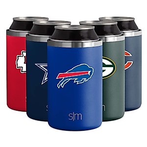 Simple Modern Officially Licensed NFL Buffalo Bills Gifts for Men, Women, Dads, Fathers Day | Insulated Ranger Can Cooler for Standard 12oz Cans - Beer, Seltzer, and Soda