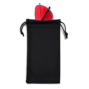 Sunglasses Pouch - 12 Pack Microfiber Pouch For Eyeglasses, Black Drawstring Cleaning Bag, Protective Non Scratching Cloth Fabric, Sock Carry Case for Holding Accessories, Jewelry, Bulk - 3.5x7