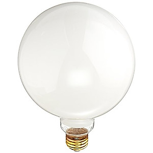 Bulbrite Incandescent G40 Medium Screw Base (E26) Light Bulb, 1 Count (Pack of 1), White