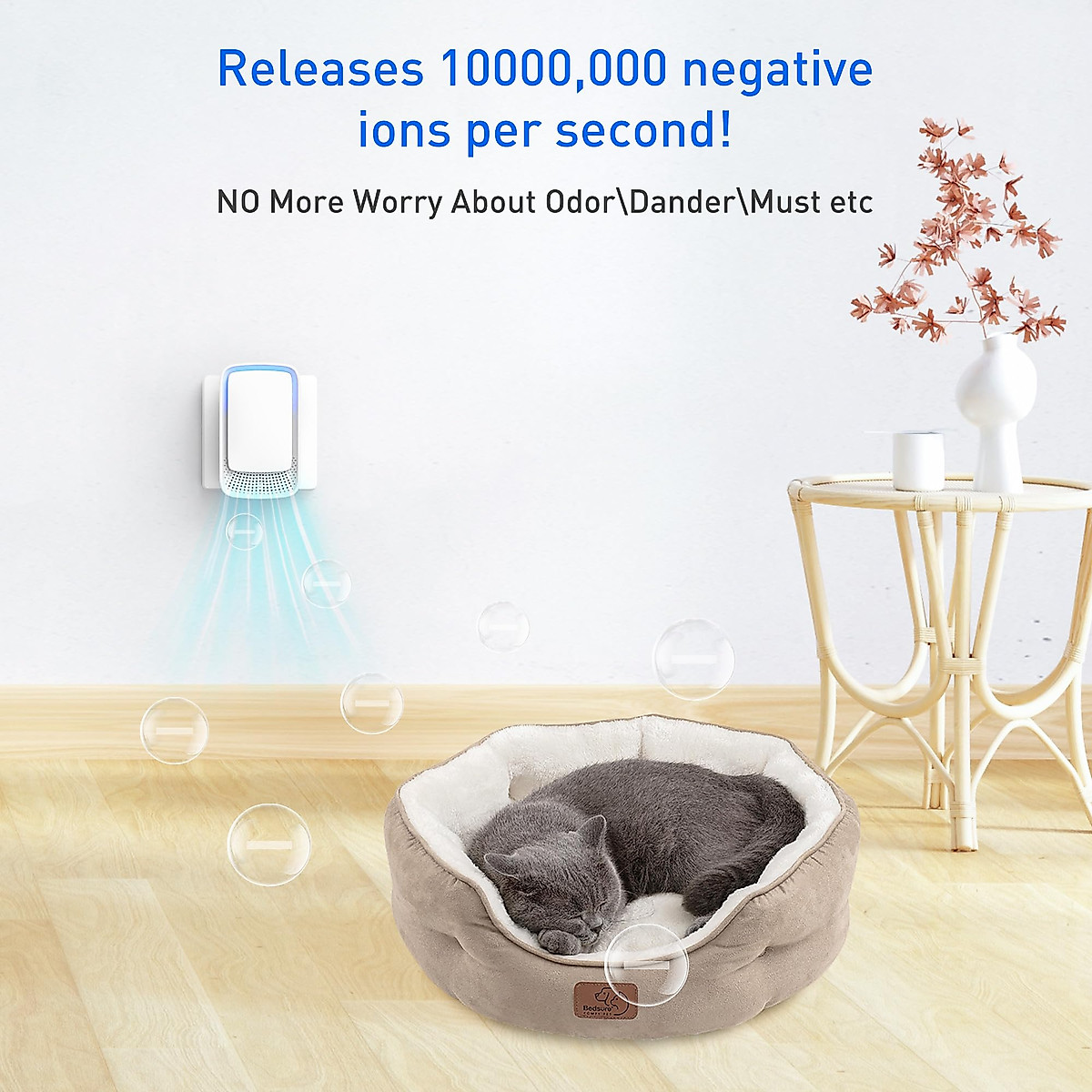Ionizer Air Purifier(4 Pack), Quiet Negative Ion Plug in Air Purifier, Portable and Efficient Air Ionizers for Home, Bedroom, Office, Kitchen, Bathroom