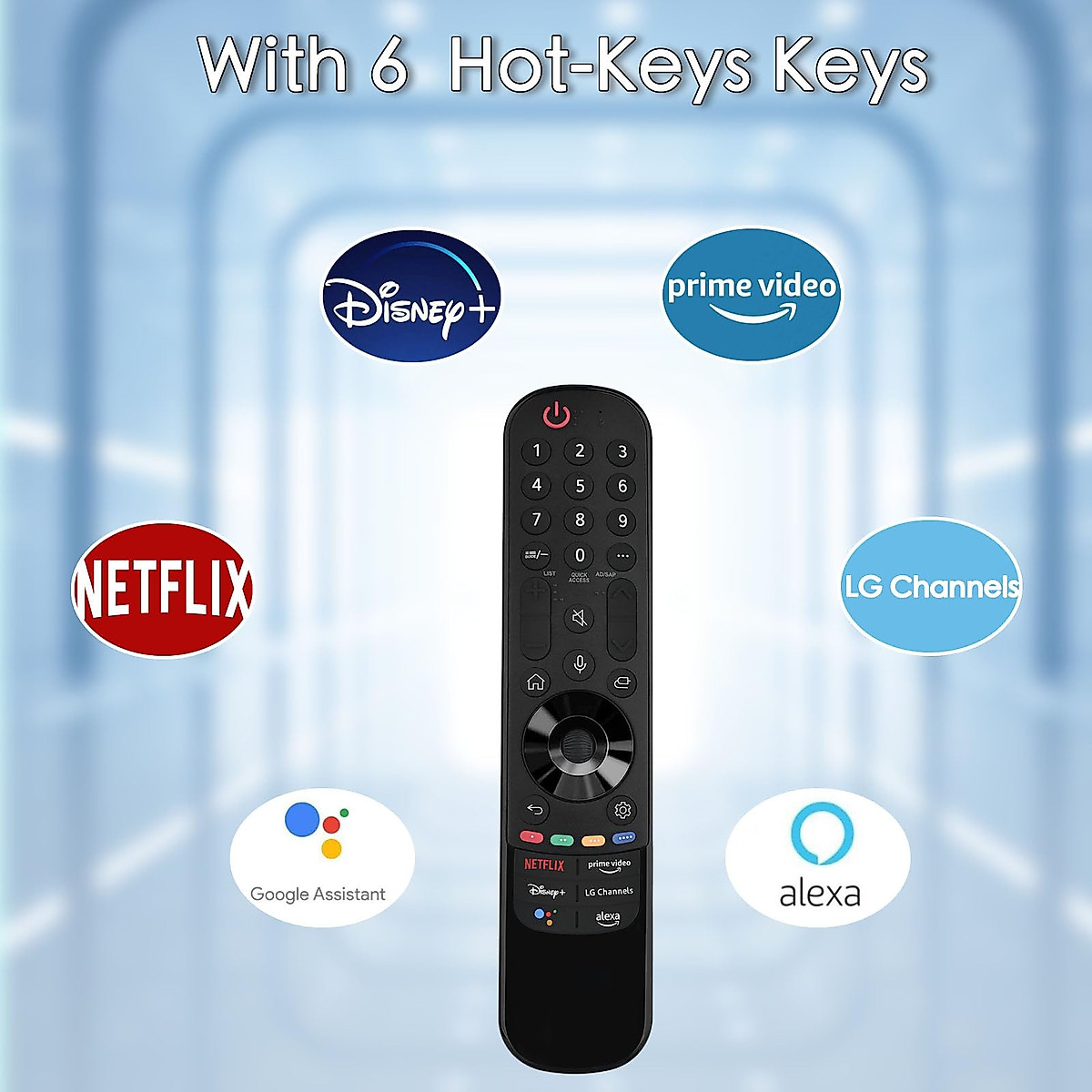 Replacement Magic LG Remote Control for Smart TV,LG Smart TV Remote with Voice and Pointer Function,Compatible for 2022-2018 LG Smart TVs,OLED,QNED,NANOCell,4K,8K etc.