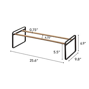 Yamazaki Stackable Home Steel | Shoe Rack, One Size, Black