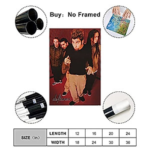 SDFGO Deftones Band Deftones Band Canvas Art Poster and Wall Art Picture Print Modern Family Bedroom Decor Posters 12x18inch(30x45cm)