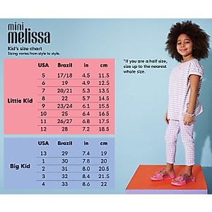 mini melissa Mar Sandal for Babies, White/Glitter, 7