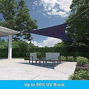 Coolaroo 11'10" x 11'10" Triangle Ready to Hang Shade Sailup to 90% UV Block for Outdoor Patio Garden