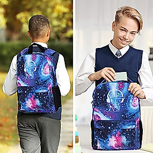 SAMIT Anime Luminous Backpack with Pencil Case for Teen Boys and Girls,College School Daypack Lightweight Laptop Bag
