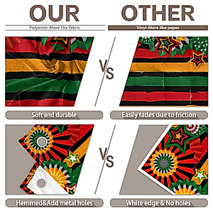 ZTHMOE 7x5ft Fabric Black History Month Backdrop African American Holiday Party Photography Background Equality Freedom BHM Festival Photo Banner Booth Flag Props