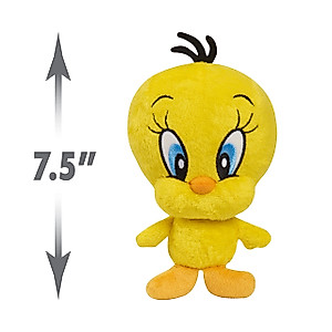 Looney Tunes Plush Pals 2-Piece Set Stuffed Animals, 7-inch Tweety and Sylvester, Kids Toys for Ages 3 Up, Amazon Exclusive by Just Play