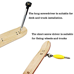 WDTMEEZU Professional Fingerboard Tool Kit Finger Skateboard Tool Fingerboard Screw Driver Fingerboard Nut Driver Fingerboard Screws and Nuts kit Finger Toy Tool