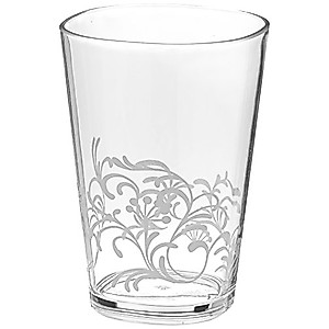 Reston Lloyd Set Corelle Coordinates Boutique, Cherish, 8oz Acrylic Drinkware, Set of 6, 6 Count (Pack of 1), White