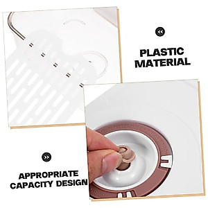 VOSAREA Airtight Food Storage Containers Large 1.2l Hand Pump Sealed Lunch Box for Flour Sugar Crisper Storage Box for Fruits