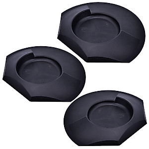 Golf Putting Cup and Flag Putt Training Hole All-Direction Surface Regulation Practice Cups for Men Women Kids Indoor Outdoor Home Office Backyard Golfing (3 Pcs Black Cup without Flag)