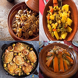 Ceramic Tagine Pot Red Ceramic Tagine Pot|30 cm Braiser Pan with Ceramic Lid|Slow Cooker Without Lead Cooking Healthy Food (Color : Red, Size : 125×145cm(49x57inch))