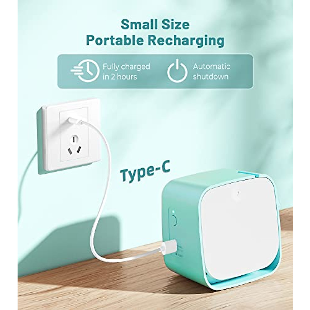 Vixic M960 Label Makers - Bluetooth Mini Label Maker Machine with Tape - Portable Handheld Label Printer,Easy to Use Smartphone Labeler for Home School Small Business Office Organizing, Rechargeable