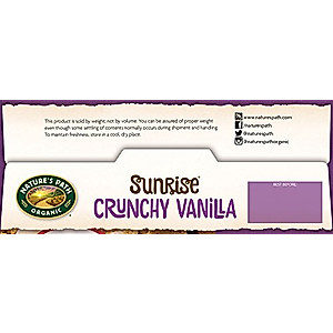 Nature's Path, Organic Gluten-Free Crunchy Vanilla Cereal, 10.6 Oz