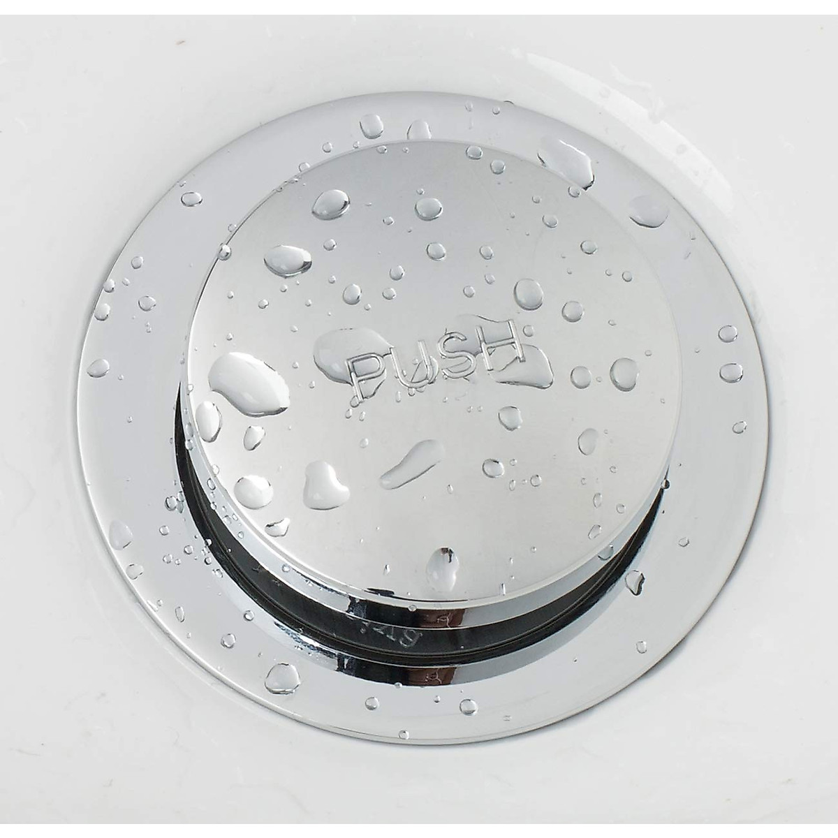 Artiwell Tip-Toe Tub Trim Set with Two-Hole Overflow Faceplate, Replacement Bath Drain Trim Kit with 2-Hole Overflow Faceplate and Universal Fine/Coarse Thread (Chrome Plated)