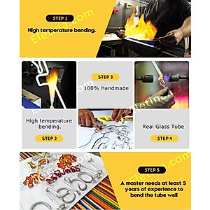 Real Neon Glass Tubes Open Teriyaki With Green Border And Blue Line Sign Handmade Lamp Neon Signs For Wall Decor