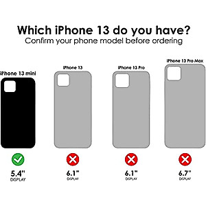 OtterBox iPhone 13 Mini & iPhone 12 Mini (Only) - Symmetry Clear Series Case - Clear - Ultra-Sleek - Wireless Charging Compatible - Raised Edges Protect Camera & Screen - Non-Retail Packaging