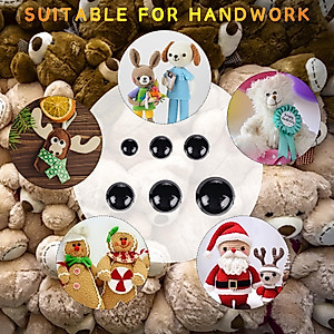 Vanblue Safety Eyes 300Pcs 6-12 mm Plastic Safety Eyes Craft Eyes with Washers for Amigurumi Stuffed Animal Crochet Projects Teddy Bear Puppet Toys DIY Crafts Making