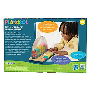 Playskool Little Wonders Pop-A-Tune - Toy - Colorful Tubes & Keys Teach Cause & Effect - Silly Sounds and Classic Piano - for 12 Months+