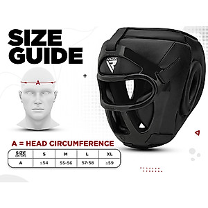 RDX Boxing Headgear MMA Muay Thai, Removable Face Grill, Head Gear for Sparring Grappling Martial Arts Kickboxing Taekwondo Karate BJJ Training