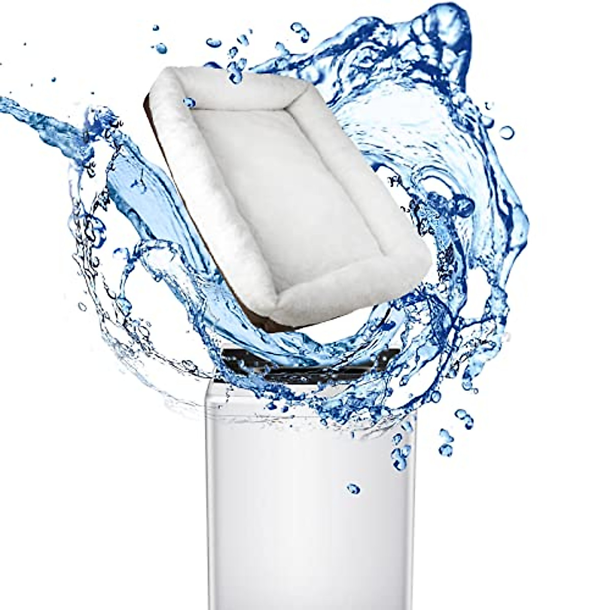 long rich Durable Two Tone Color Oxford Pet Bed, 25x21, by Happycare Textiles, Brown