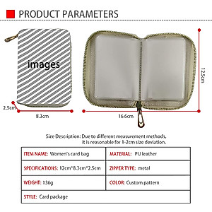 Poceacles Tie Dye Print Women Men Cards Organzier Small Wallet with Zip Around, 20 Card Slots Leather Accordion Credit Card Holder Wallet