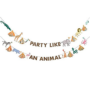 Meri Meri Safari Animals Large Garland (Pack of 1)
