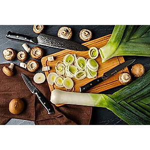 Yatoshi Damascus Pro Kitchen Knife 3 Set Ultra Sharp High Carbon VG10 Steel