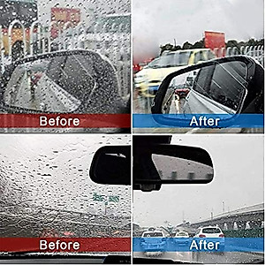 IPQYIHF 2Pcs Car Glass Anti-Fog Rainproof Agent, Car Glass Waterproof Coating Agent 100ml