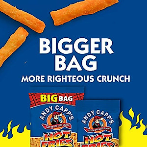 Andy Capp's Big Bag Hot Fries, 8 oz, 8 Pack