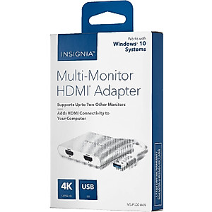 Insignia - USB to Dual HDMI Adapter - Model: NS-PU32H4A