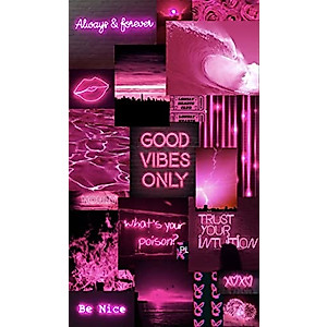 NYCPrimeTech iPhone 13 Pro Case/Slim & Soft Transparent Neon Pink Cover with Bumper Edge for iPhone 13 Pro/Cute Flexible & Stylish Protection // 6.1"(Hot Pink)