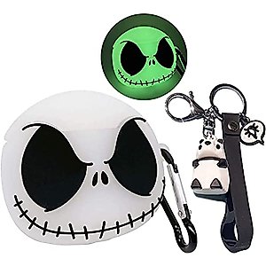 Compatible with AirPods 3 Case Cover, Luminous Skull case Compatible with Airpods 3rd Generation Cases (2021), Cute Funny Anime Case for Airpods 3