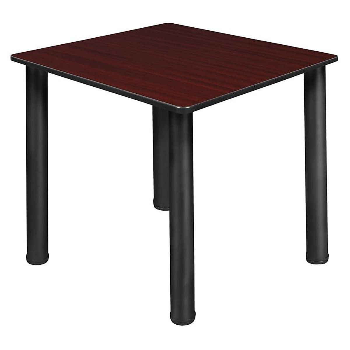 Regency Kee Square Dining & Activity Table with with Slim Lightweight Tabletop, 30", Mahogany/Black